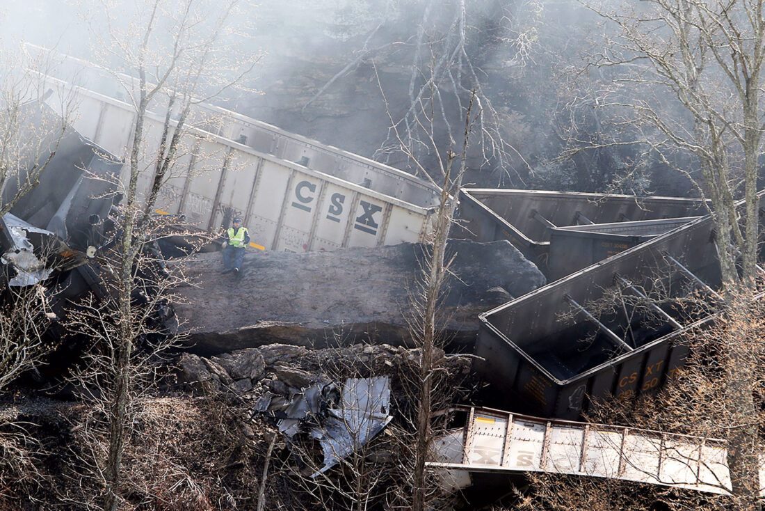 Three injured in West Virginia train derailment caused by rockslide | News, Sports, Jobs - News ...